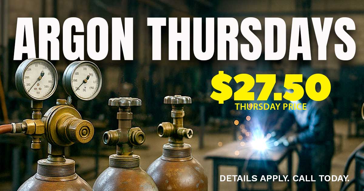 Argon Thursdays. In-Store Argon Cylinder Exchange - Phoenix Welding ...